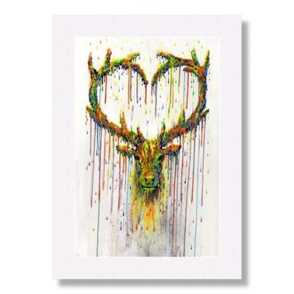 Heart Stag By Paul Staveley