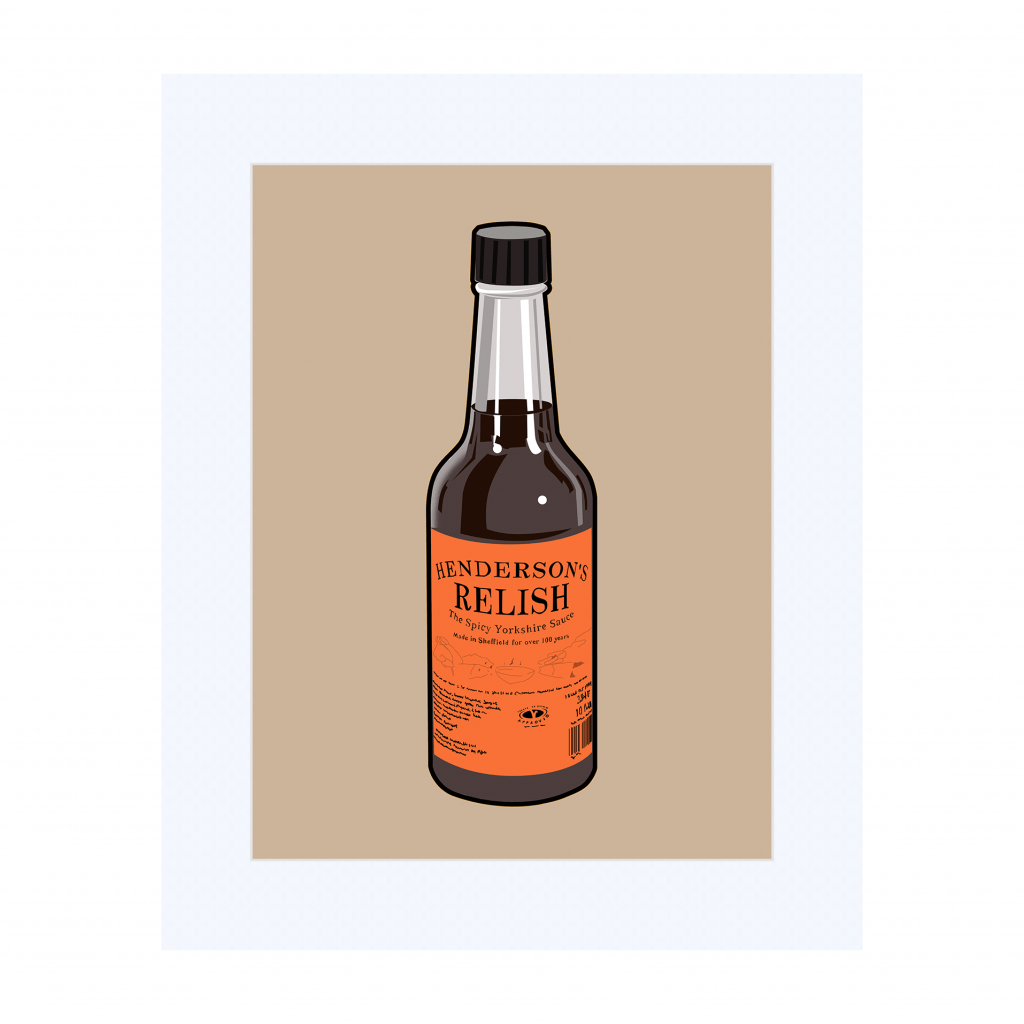 Henderson's Relish, The Delicious No 1 Sauce By Greg Harris. Sheffield Art