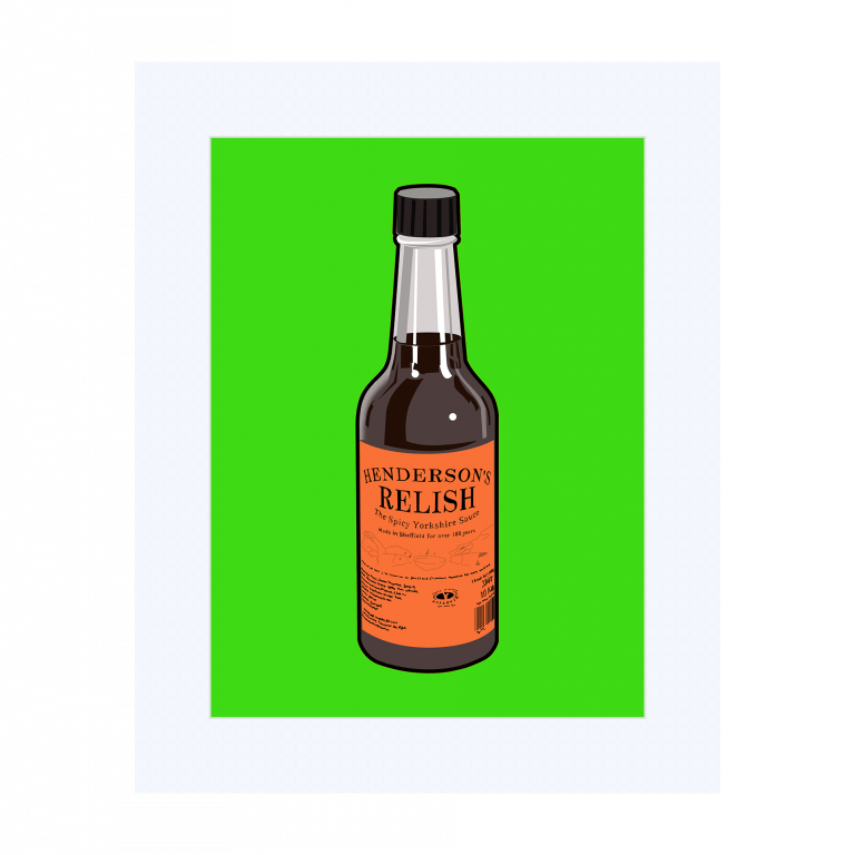 Henderson's Relish, The Delicious No 1 Sauce By Greg Harris. Sheffield Art